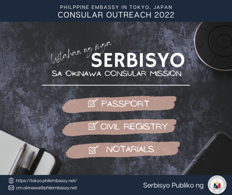 Consular Mission in Okinawa 2021 | Philippine Embassy – Tokyo, Japan
