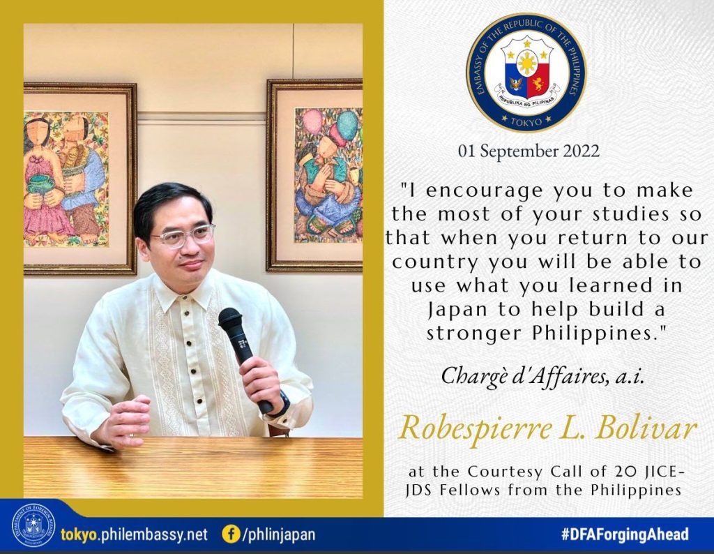 Philippine Embassy Encourages Filipino Scholars To Help Build A ...