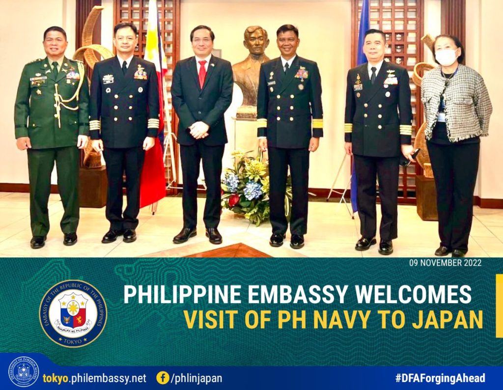 Philippine Embassy Welcomes Philippine Navy Officials Visiting Japan ...