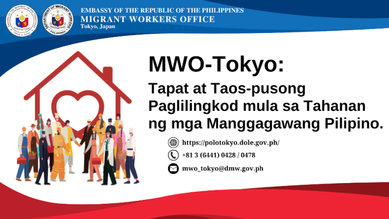 Philippine Embassy – Tokyo, Japan | Migrant Workers Office (MWO)