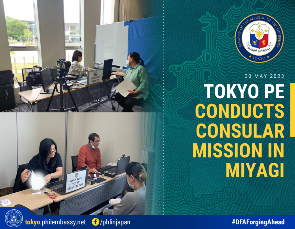 Philippine Embassy in Tokyo, Japan Conducts Consular Mission in Sendai ...