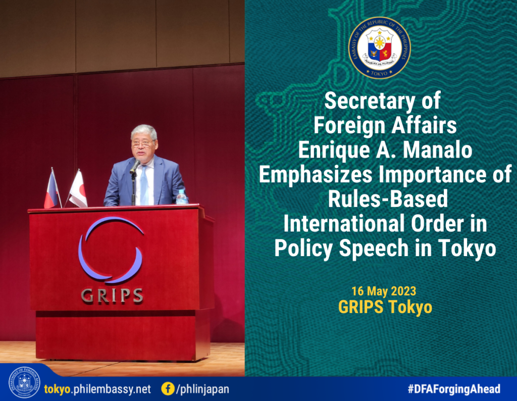 Secretary of Foreign Affairs Enrique A. Manalo Emphasizes Importance of ...