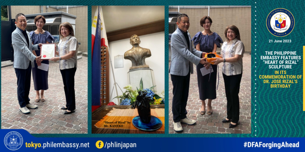 The Philippine Embassy Features “Heart of Rizal” Sculpture in its ...