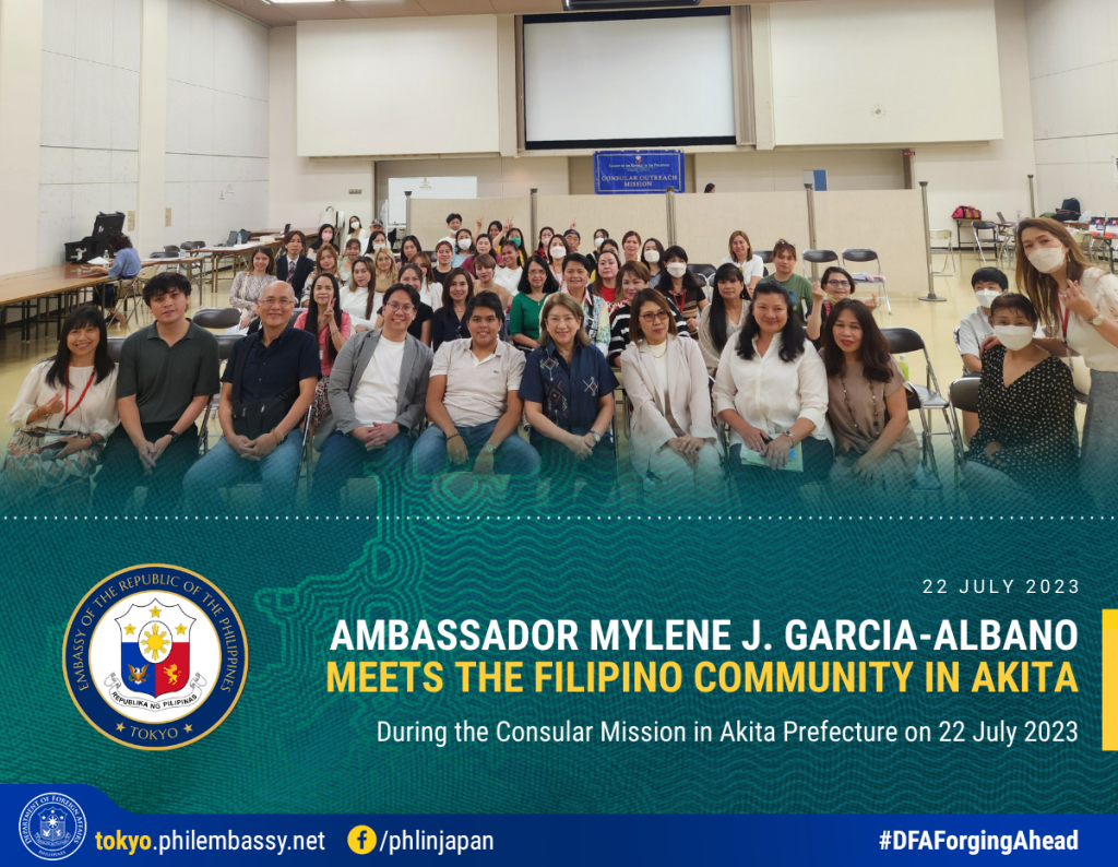 Philippine Embassy in Tokyo, Japan Conducts Consular Mission in Akita ...