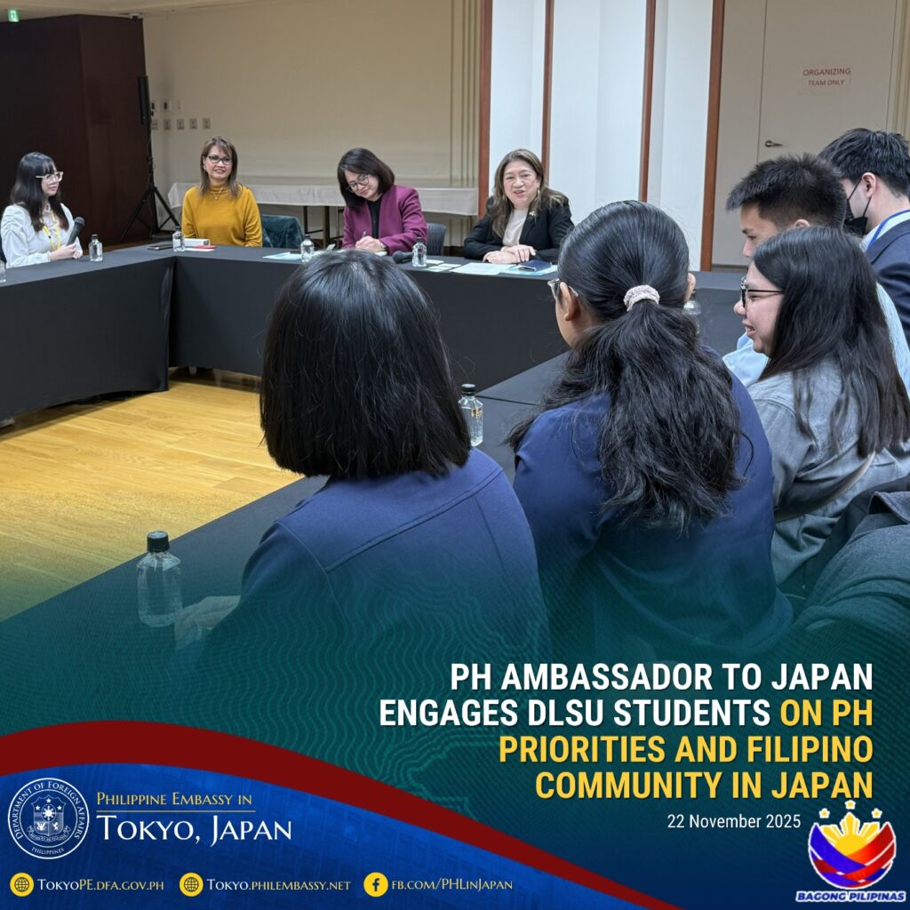 Philippine Ambassador to Japan Engages DLSU Students on PH Priorities ...